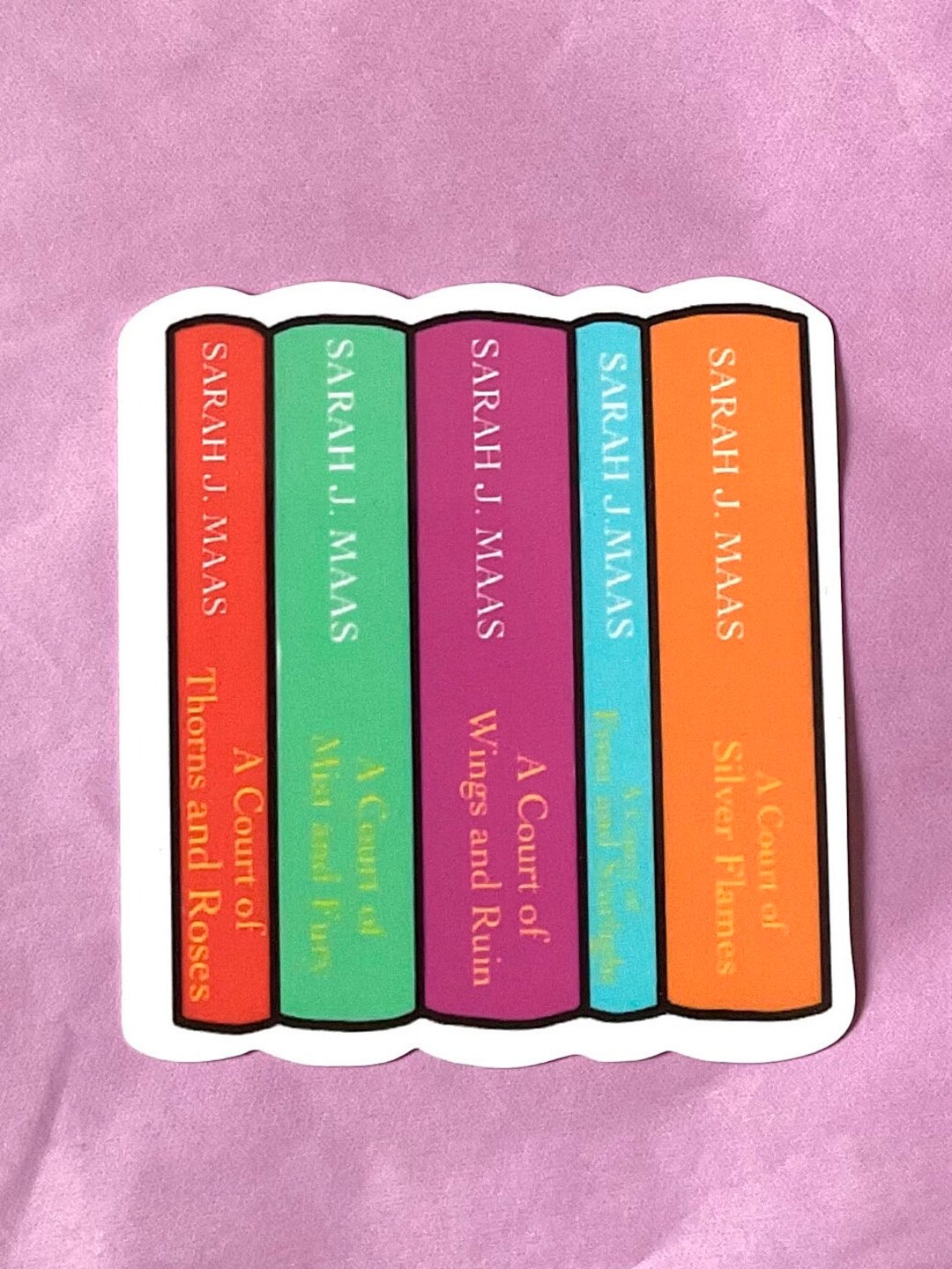 ACOTAR Book Stack Vinyl Sticker Booktok Bookish Reading Kindle Stickers ...