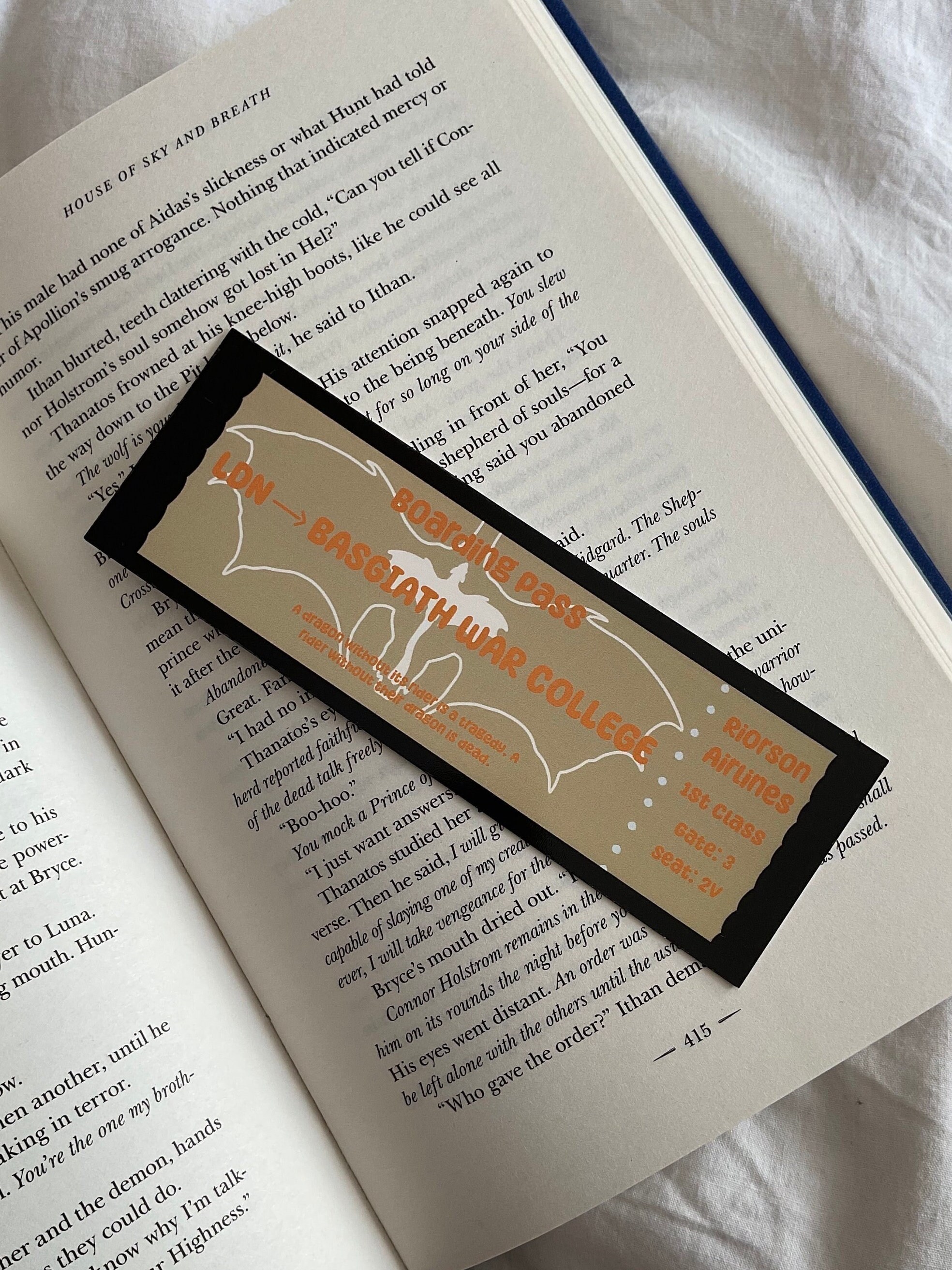 Basgiath War College Bookmark | Fourth Wing | Romantasy Bookmark ...