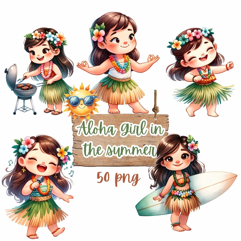 Aloha Clipart - Etsy