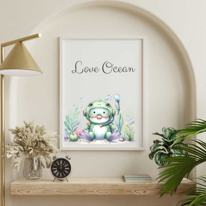 Undersea Wonders: 50 HQ Watercolor PNG Illustrations of Sea Ocean ...
