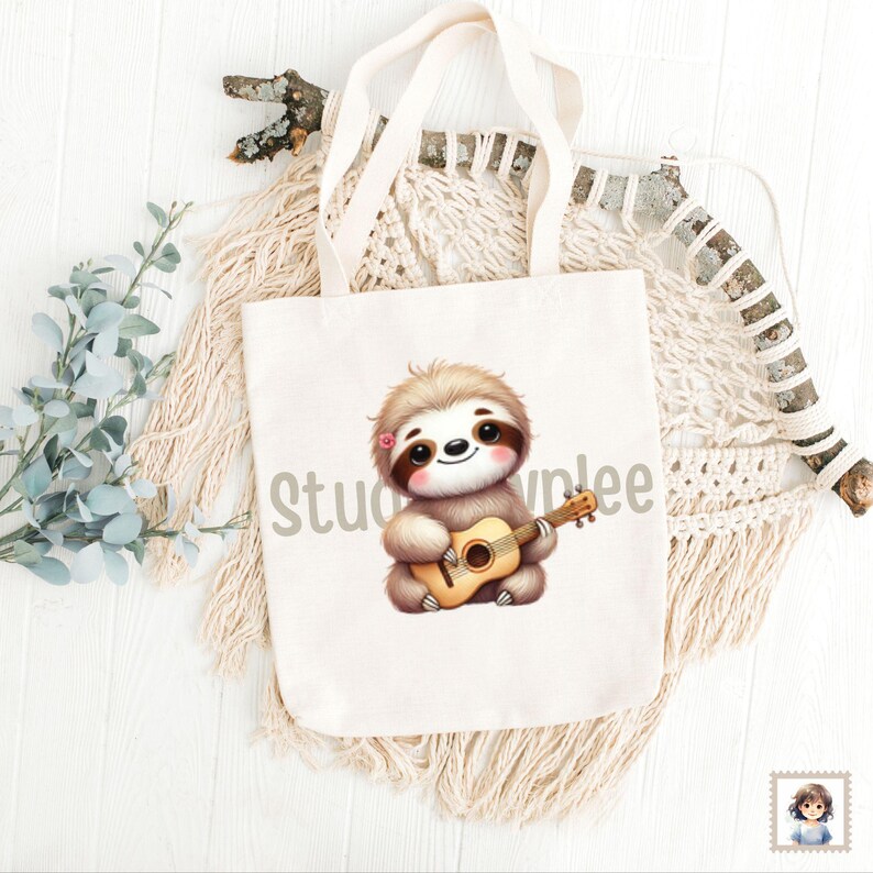 Adorable Sloth Clipart Collection : 30 PNG Illustrations of Cute ...