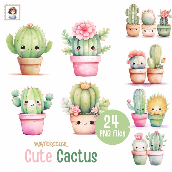 Pink Cactus Digital Art - Etsy