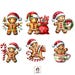 Christmas Gingerbread Man Clipart: Festive Holiday PNG (36 Files) - Etsy