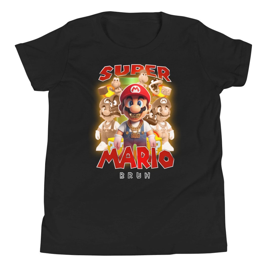 Bootleg Mario Bruh T-shirt for Kids - Etsy