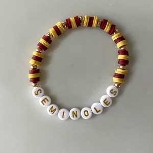 Florida State Seminole Bracelets, FSU Jewelry, FSU Gift, Noles ...