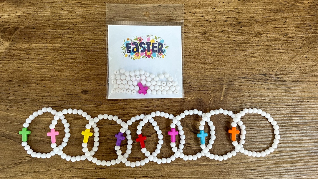DIY Easter Bracelet, Easter Bracelets, Easter Gift, Teacher Gift, Clay ...
