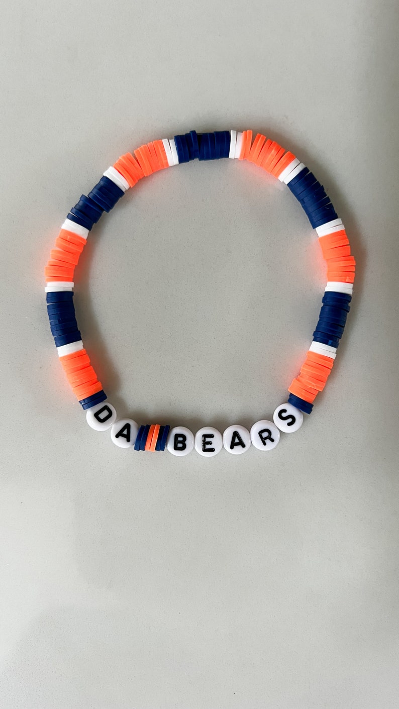 Sports Bracelets, Football Bracelets, Chicago Bears Bracelets, Birthday ...