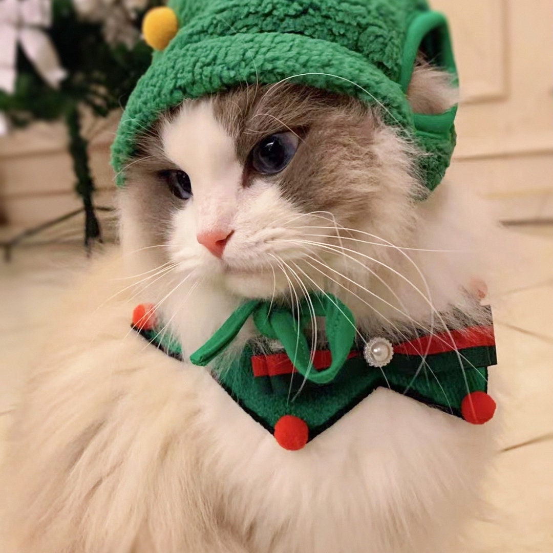 Christmas Santa Bib Pet Cat Cute Bib Pet Bib Pet Neckwear - Etsy