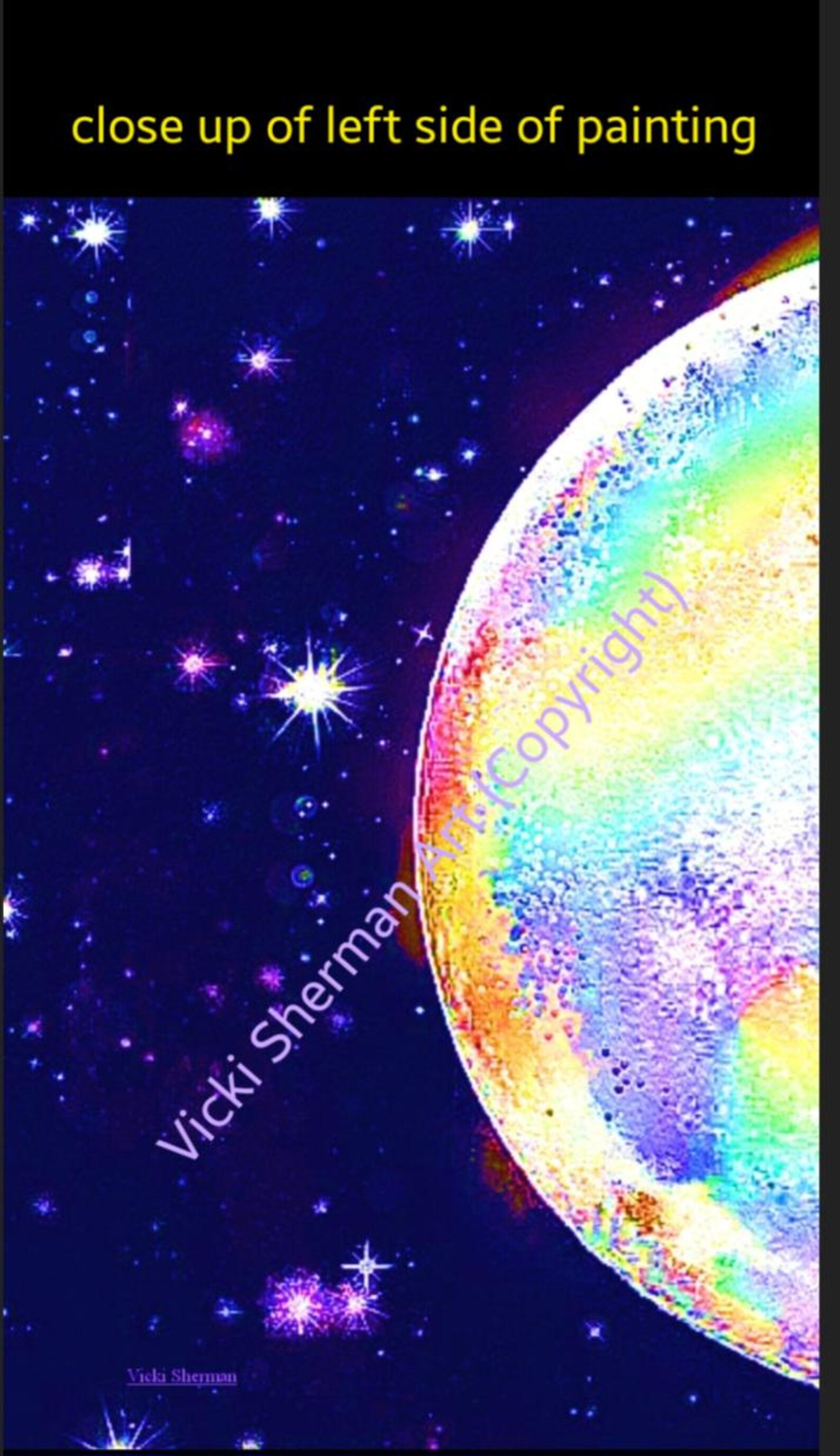 Cosmic Rainbow, Original Art, Download & Print, Witchy Celestial Pagan ...