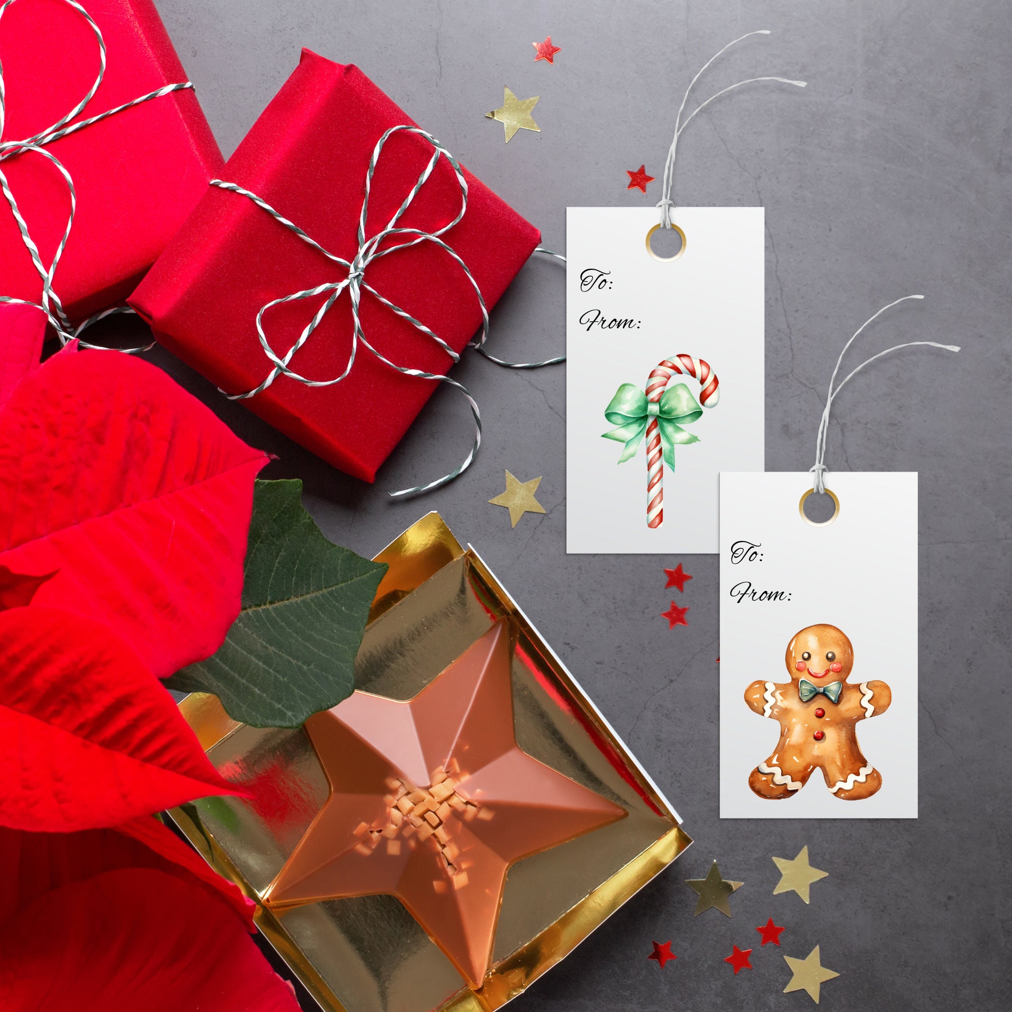 Watercolor Christmas Treats Clipart 12 IMAGE BUNDLE for Commercial Use ...