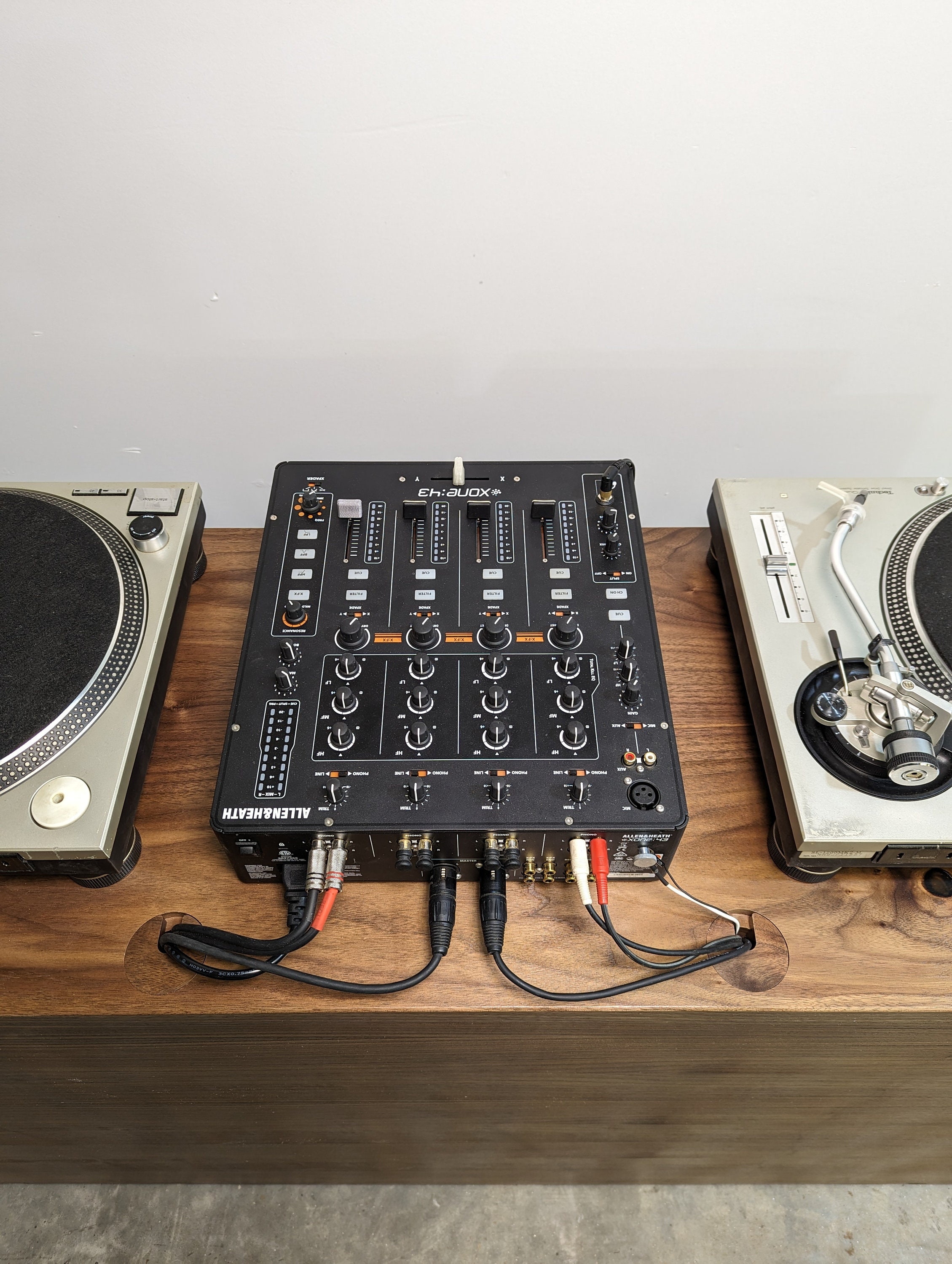 DJ Booth With Vinyl Storage Drawers in Solid Walnut - Etsy