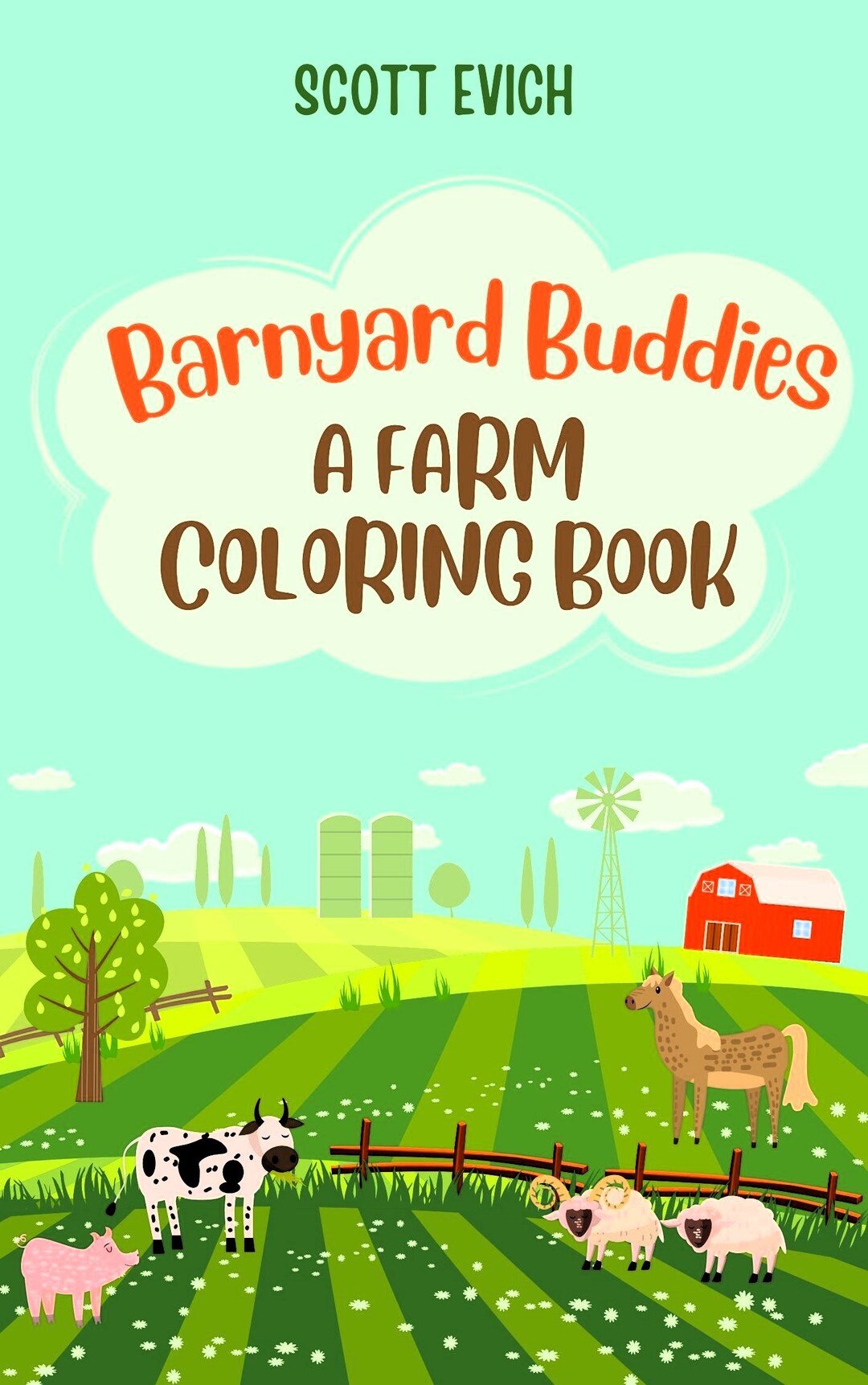 Barnyard Buddies: A Farm Coloring Book PDF Download for Children - Etsy