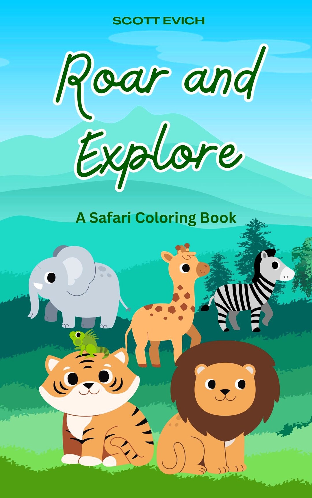 Roar and Explore: A Safari Coloring Book PDF Download for Children - Etsy