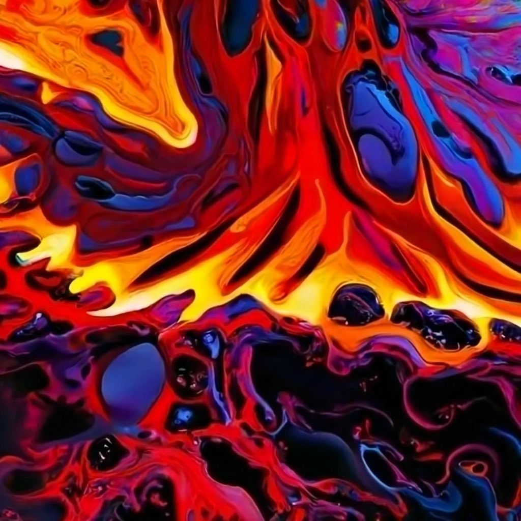 Volcanic Eruptions: AI Generated Abstract Digital Art Download - Etsy