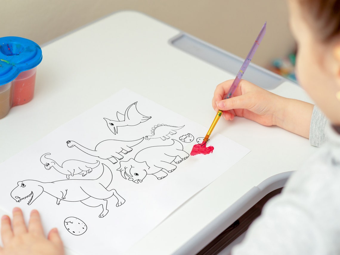 25 Dinosaurs Coloring Pages Printable Dinosaur Digital - Etsy