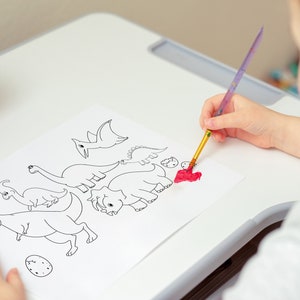 25 Dinosaurs Coloring Pages Printable Dinosaur Digital - Etsy