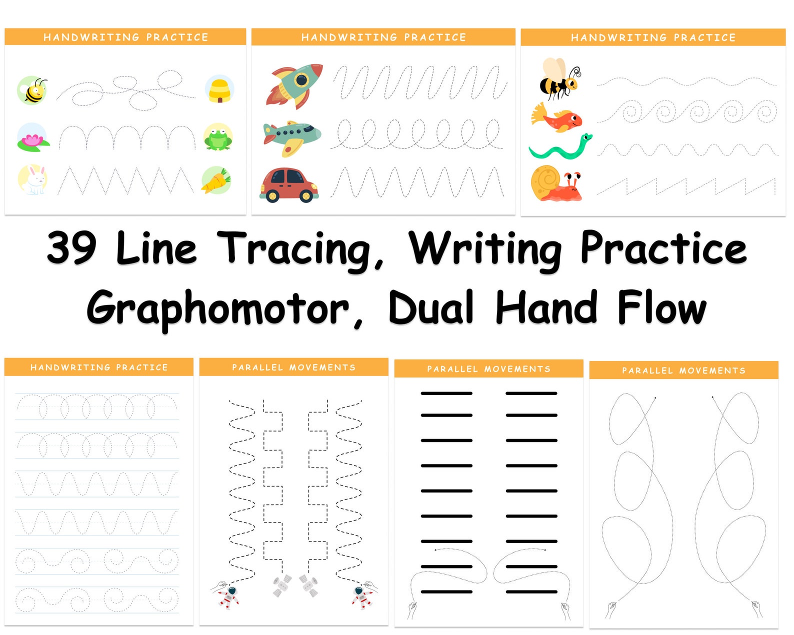 A Creative Journey in Writing and Motor Skills Development! 40 Dual ...
