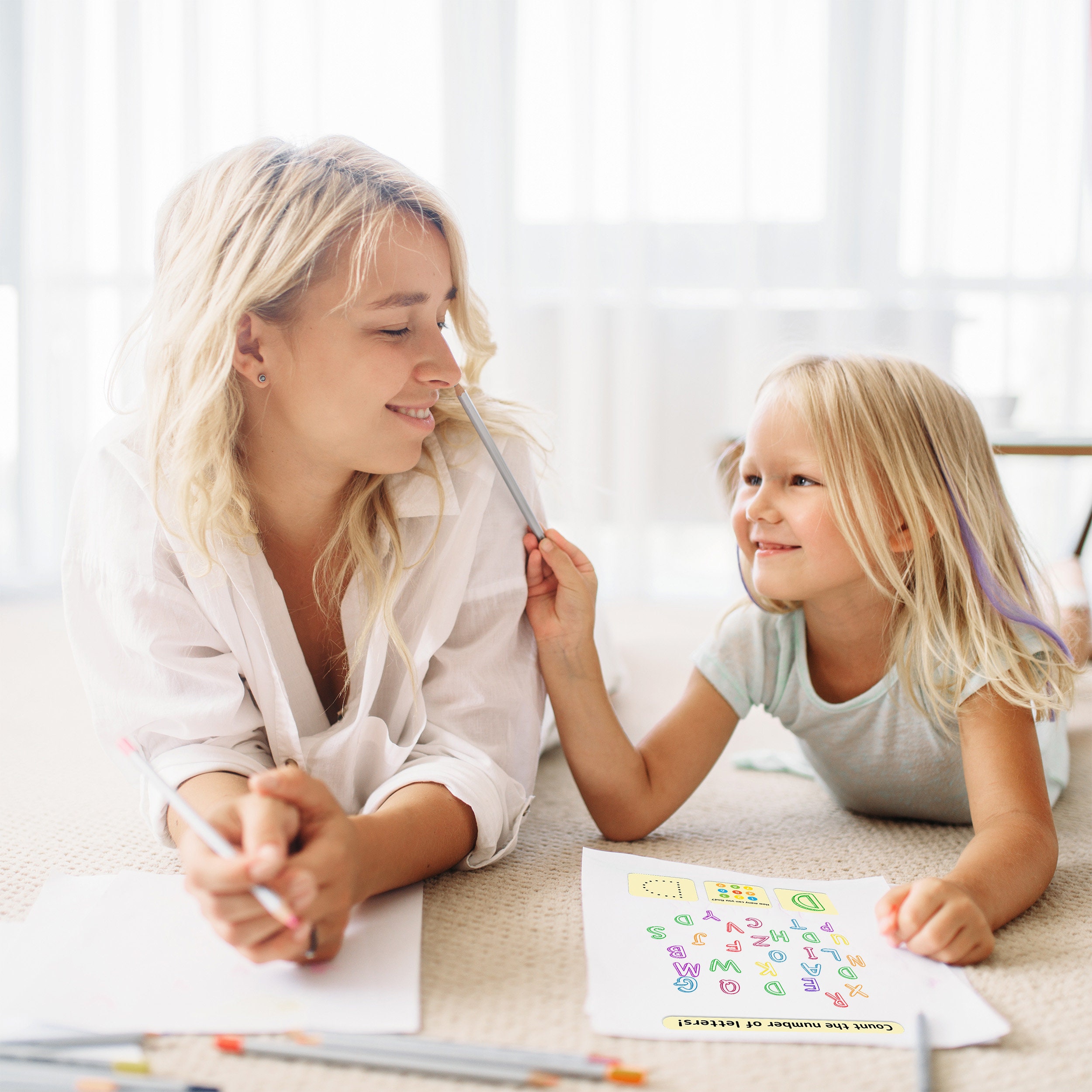 ABC Templates for Children, Count and Connect. Preschool Pre-k ...