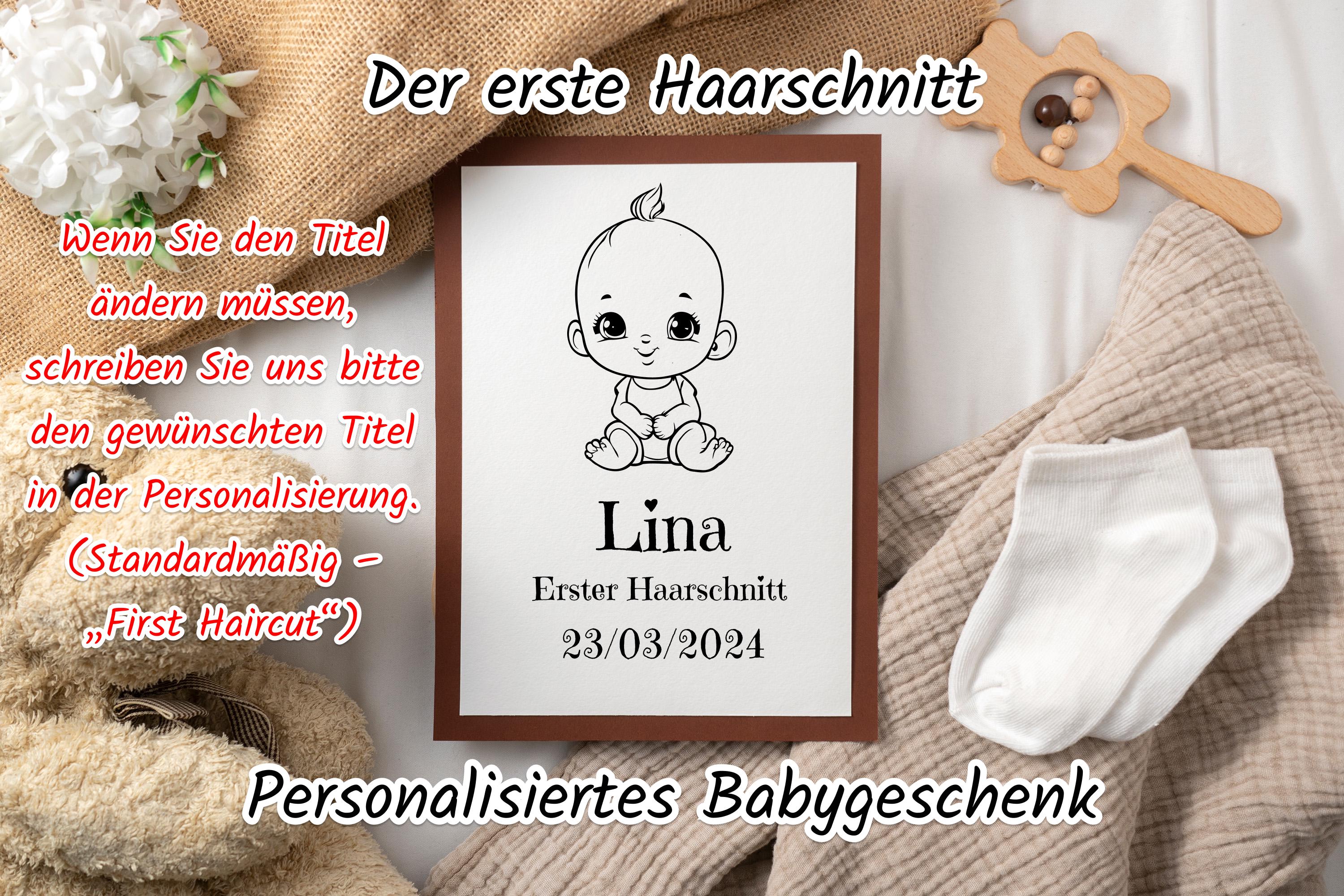 Baby's First Haircut | Personalized Baby Gift | Baby Memory Frame | 1st ...