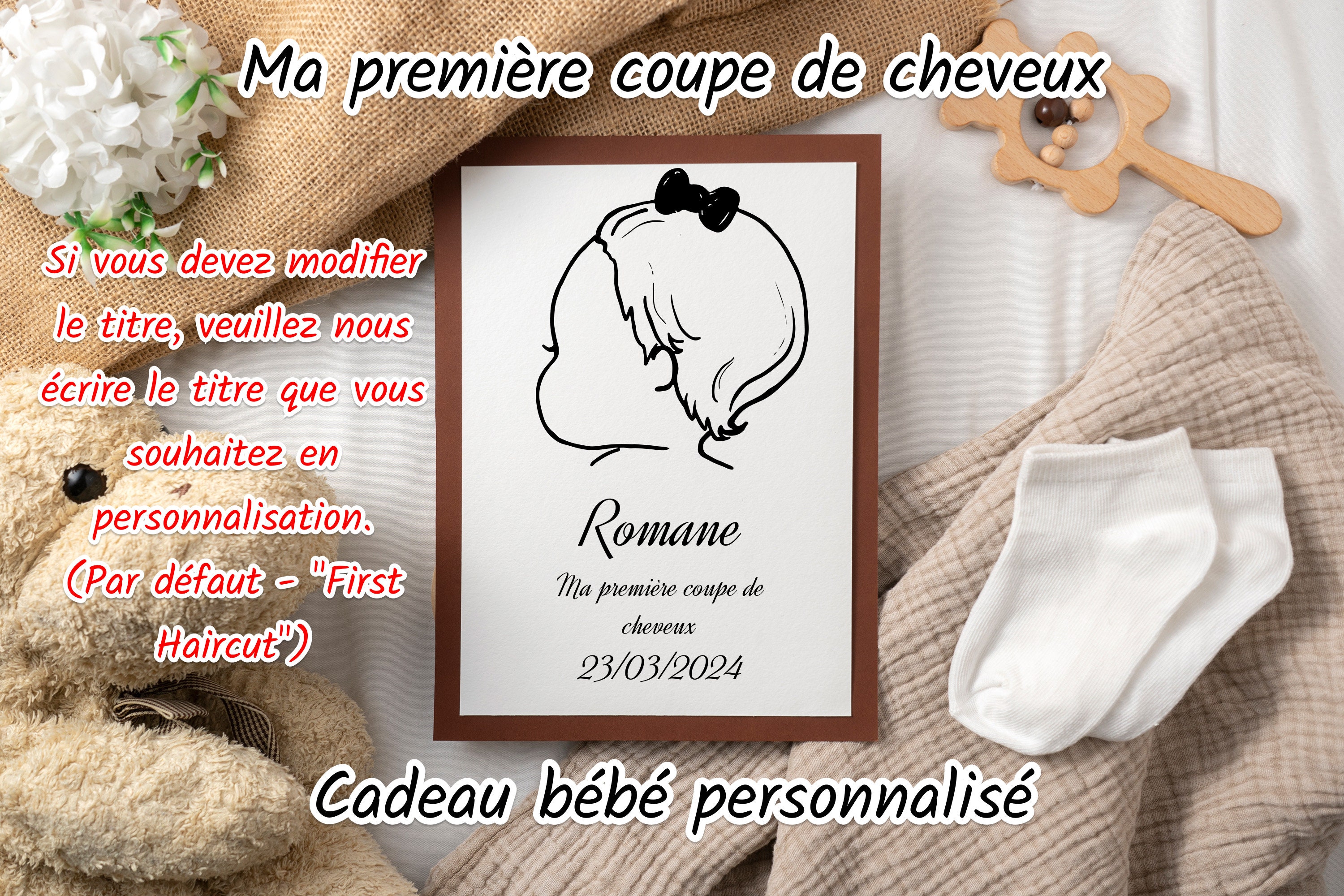 Baby's First Haircut Personalized Baby Gift Baby Memory Frame 1st ...