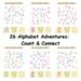 ABC Templates for Children, Count and Connect. Preschool Pre-k ...