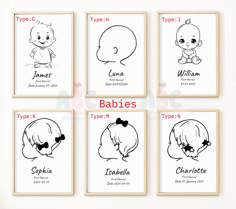 Baby's First Haircut Personalized Baby Gift Baby Memory Frame 1st ...
