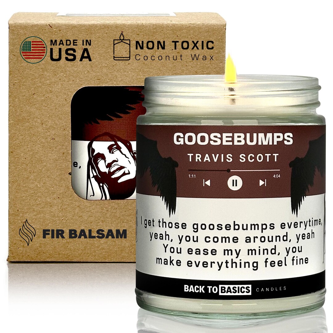 Goosebumps Travis Scott Candle: Lavender Scented Soy Coconut Wax - Etsy