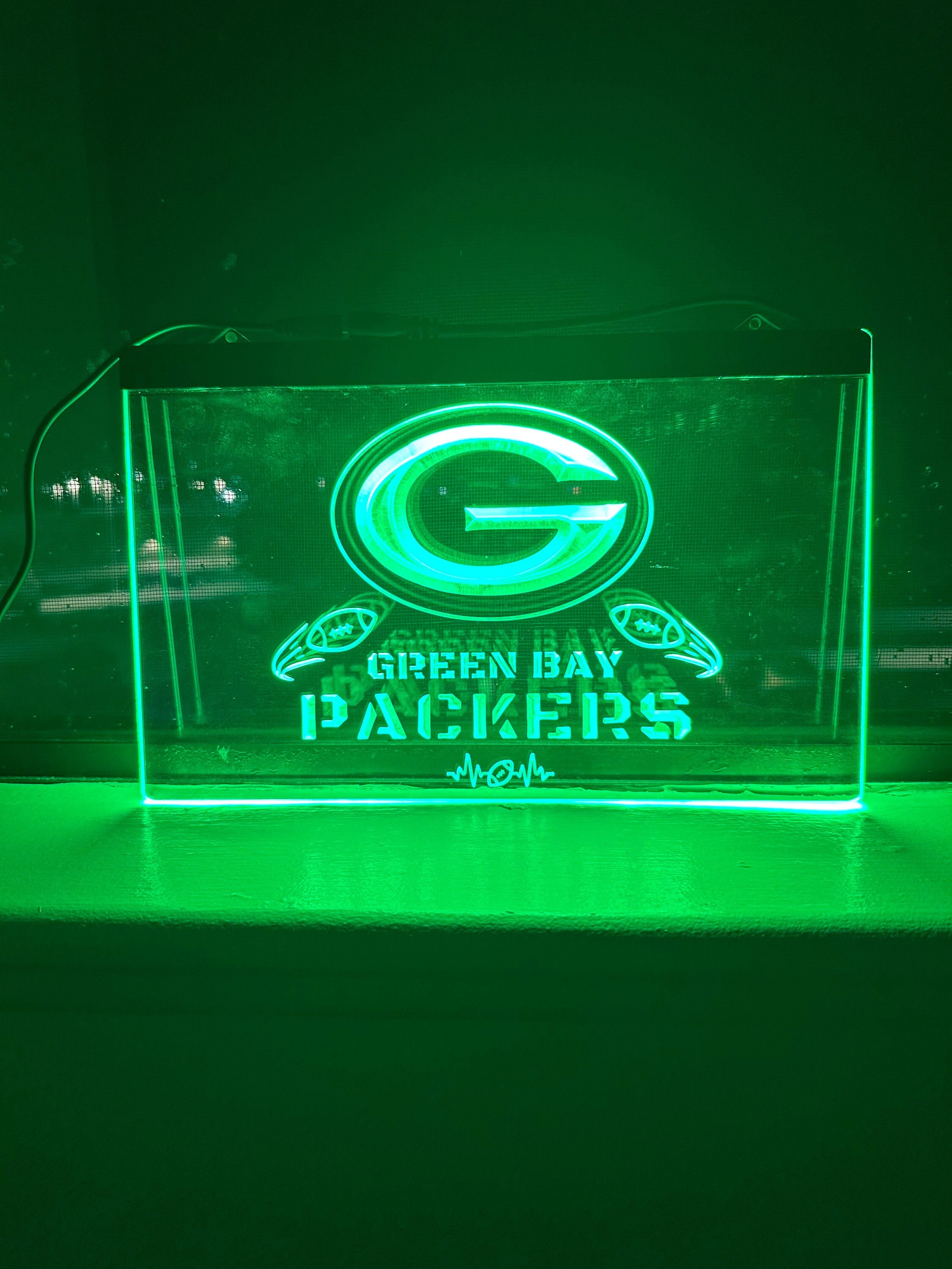 Green Bay Packers LED Neon Sign Light 8x12 - Etsy