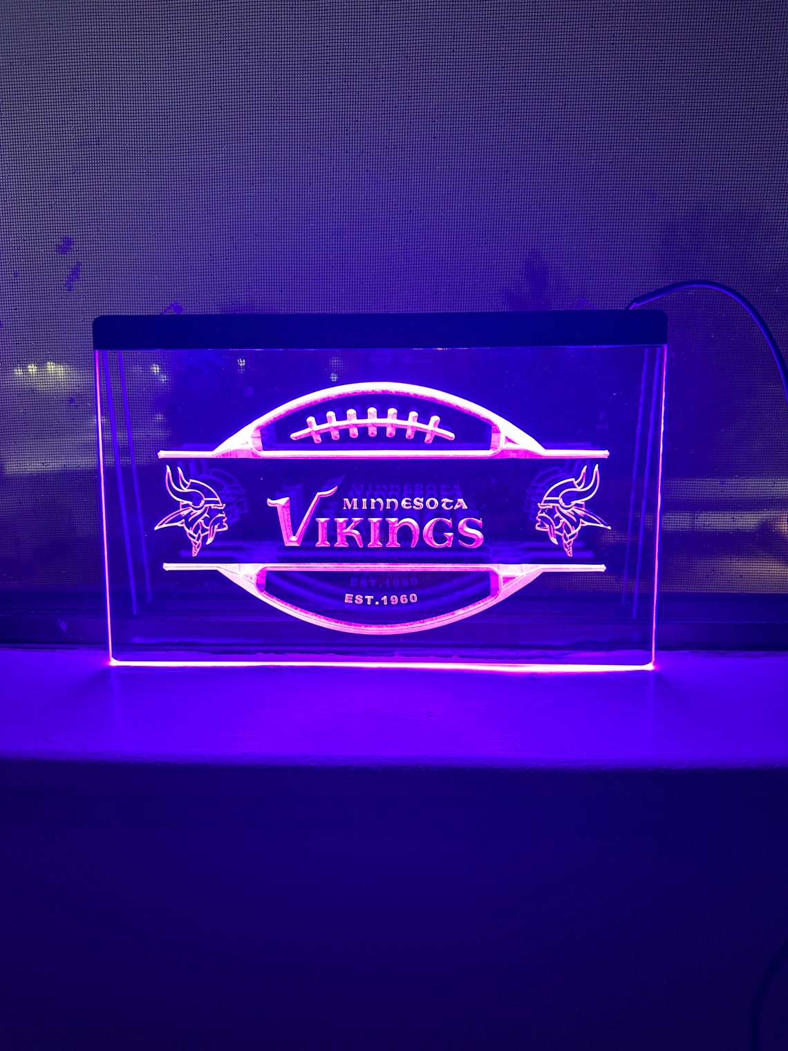 Minnesota Vikings LED Neon Sign Light 8x12 - Etsy