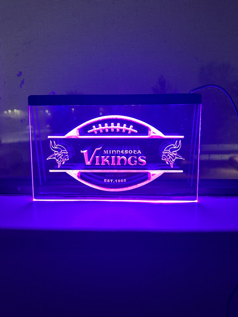Minnesota Vikings LED Neon Sign Light 8x12 - Etsy