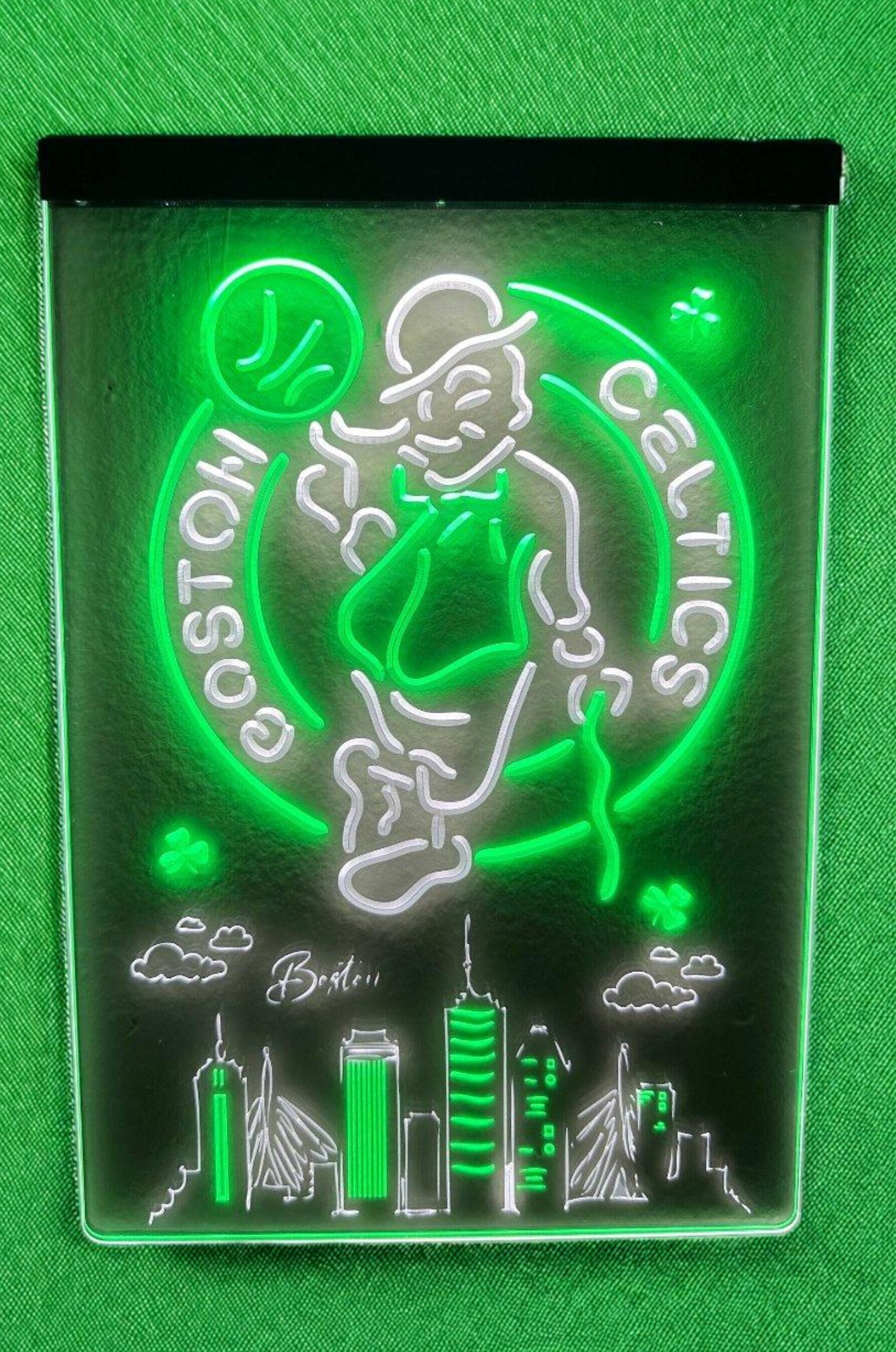 Boston Celtics LED Neon Sign 8x12, Dual Color Neon Light NFL Fan Gift ...