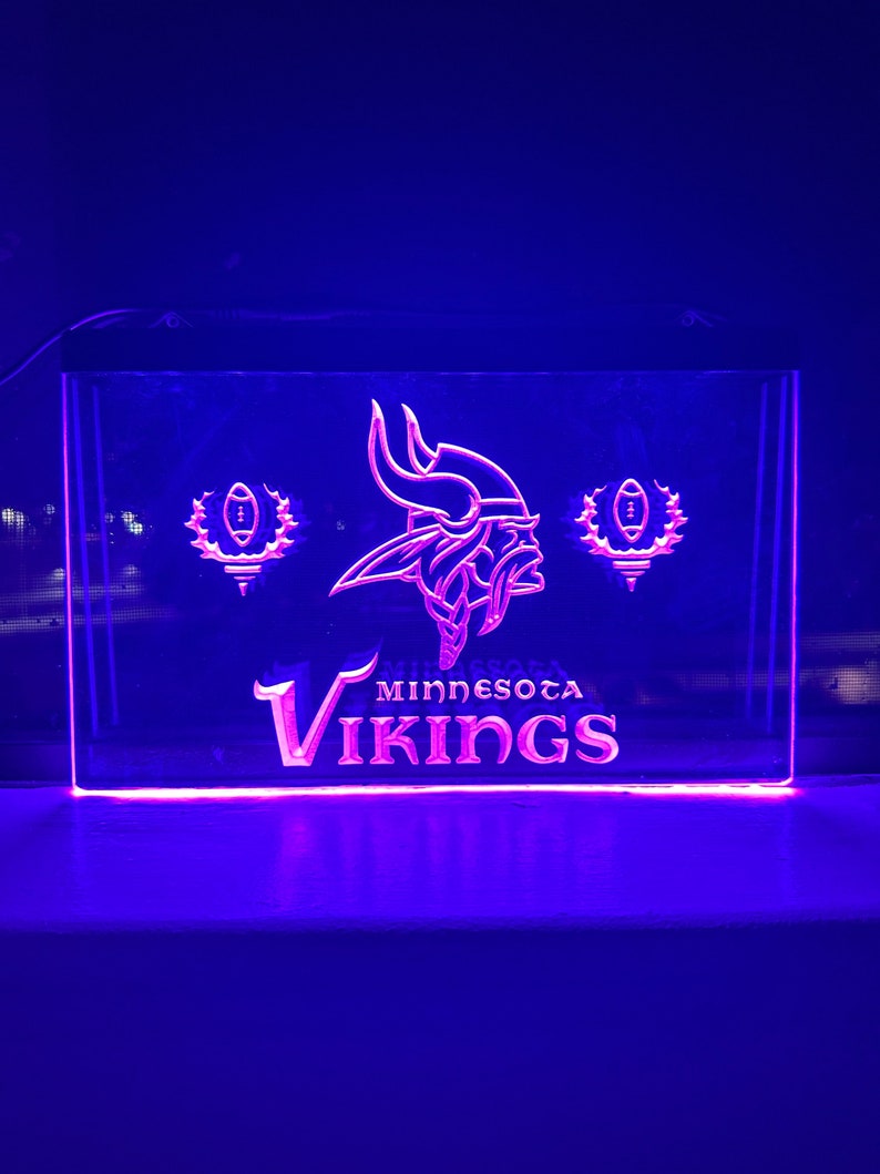 Minnesota Vikings LED Neon Sign Light 8x12 - Etsy
