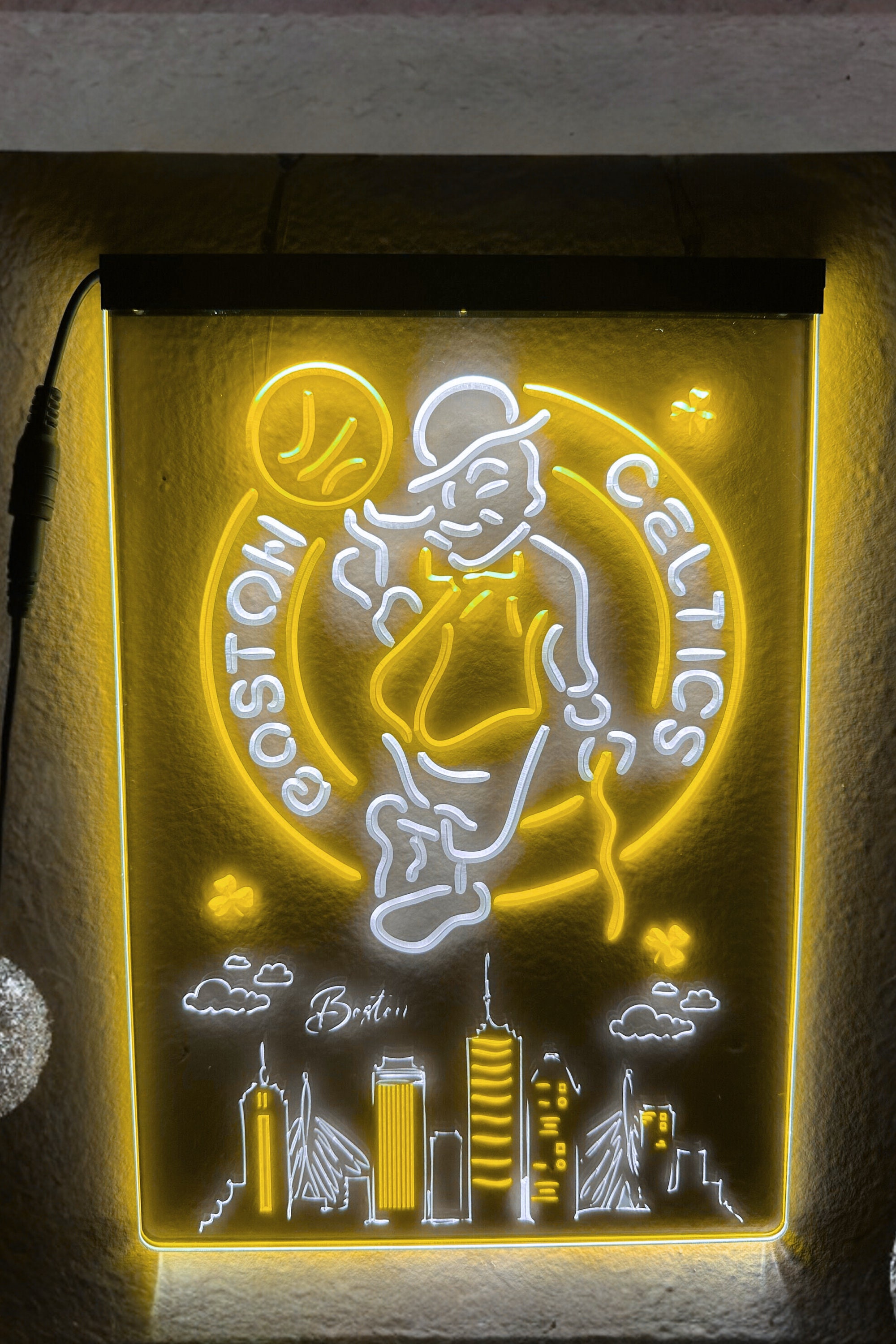 Boston Celtics LED Neon Sign 8x12, Dual Color Neon Light NFL Fan Gift ...