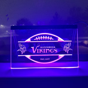 Minnesota Vikings LED Neon Sign Light 8x12 - Etsy
