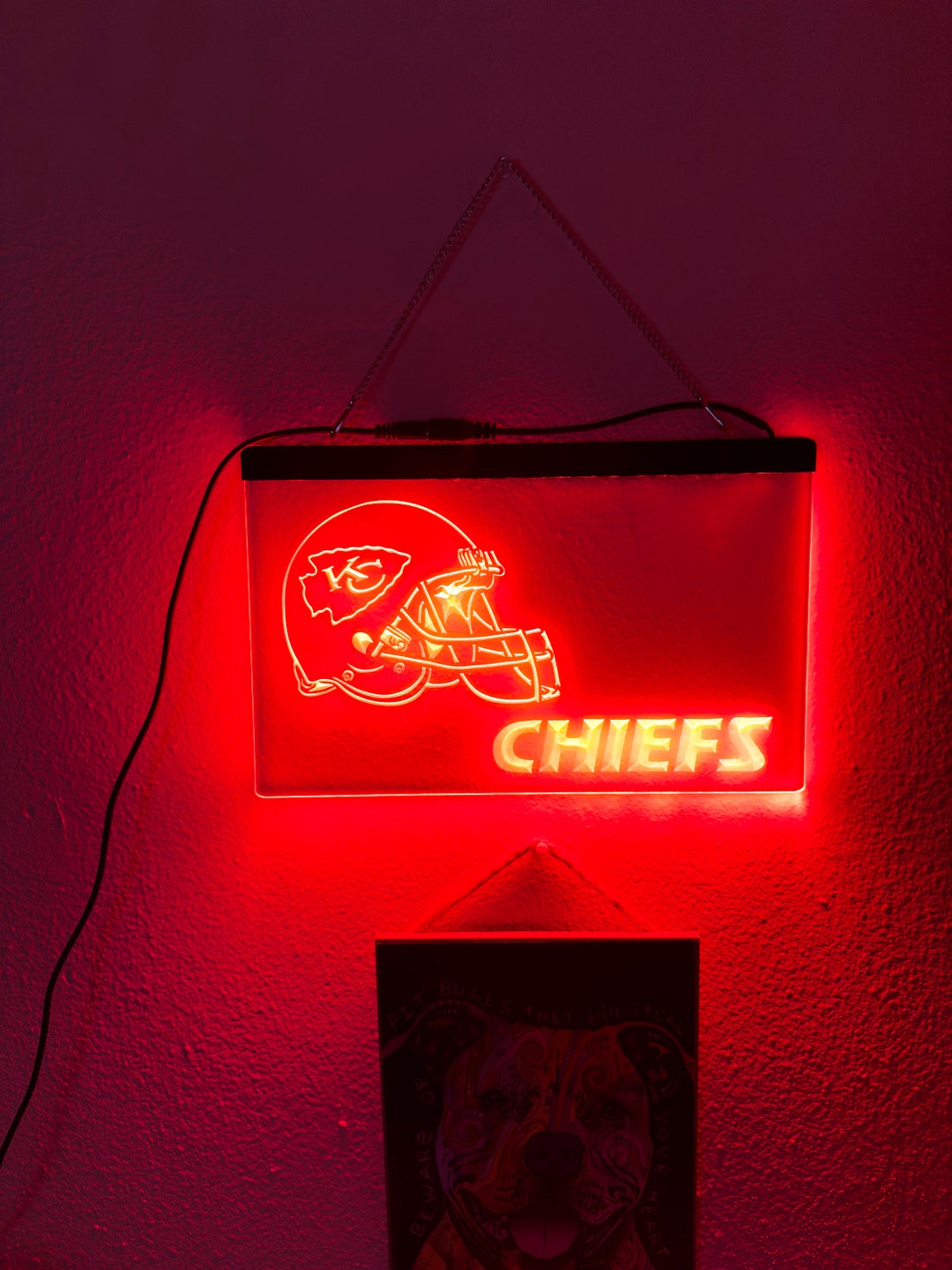 Kansas City Chiefs LED Neon Sign Light 8x12 - Etsy
