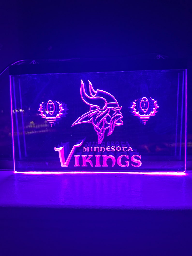 Minnesota Vikings LED Neon Sign Light 8x12 - Etsy