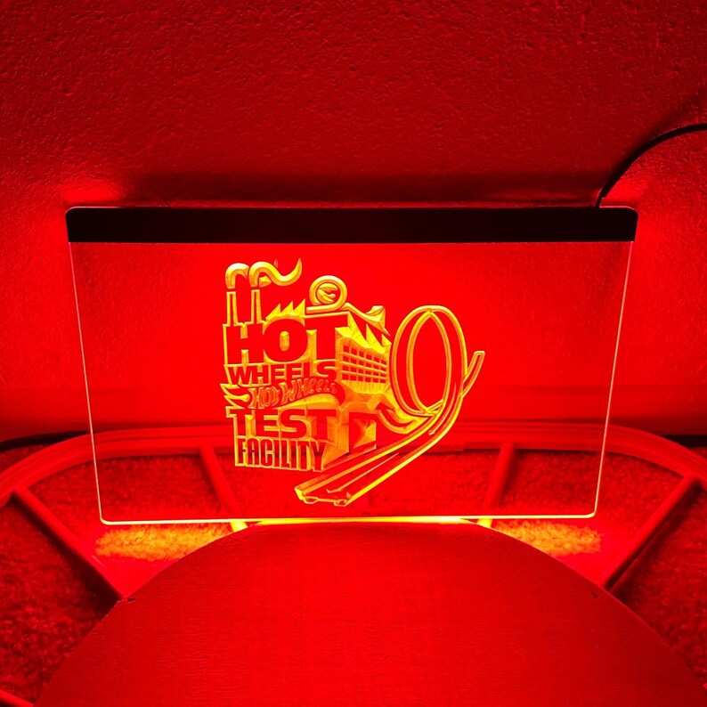 Hot Wheels Test Facility LED Neon Sign Light 8x12 - Etsy