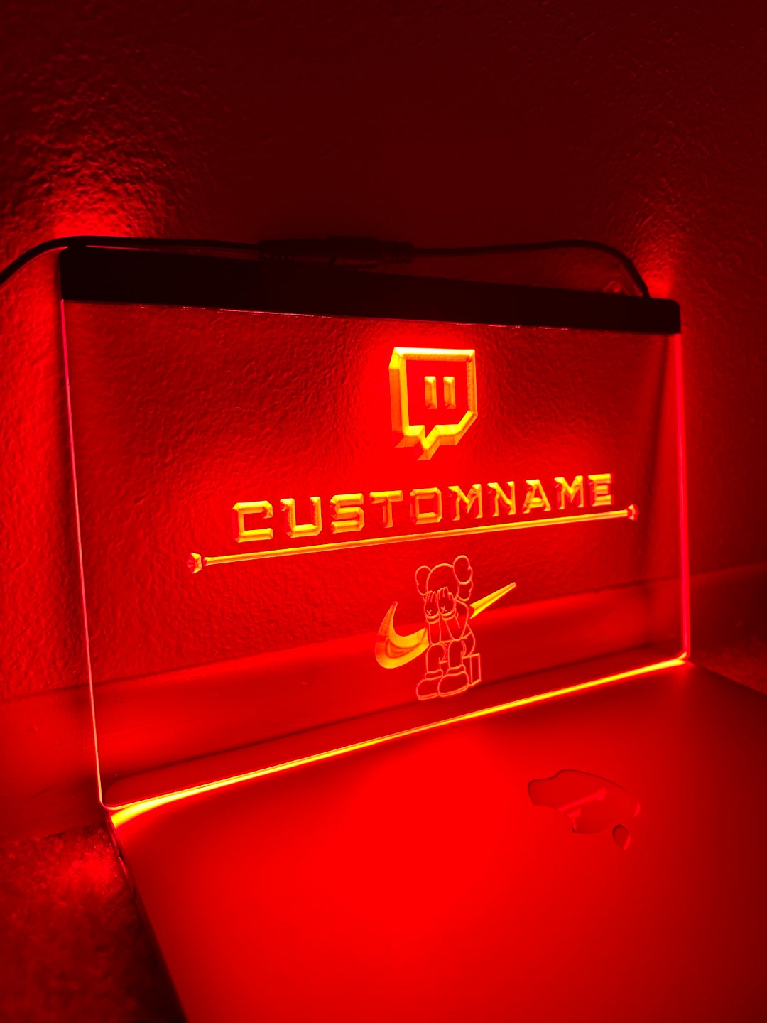 Twitch Custom Name Tag Light LED Neon Sign Personalized Custom LED Neon ...