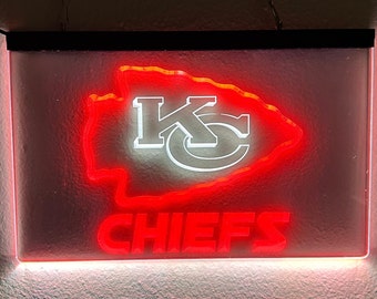 Kansas City Chiefs LED Neon Sign Size 8x12 - Etsy