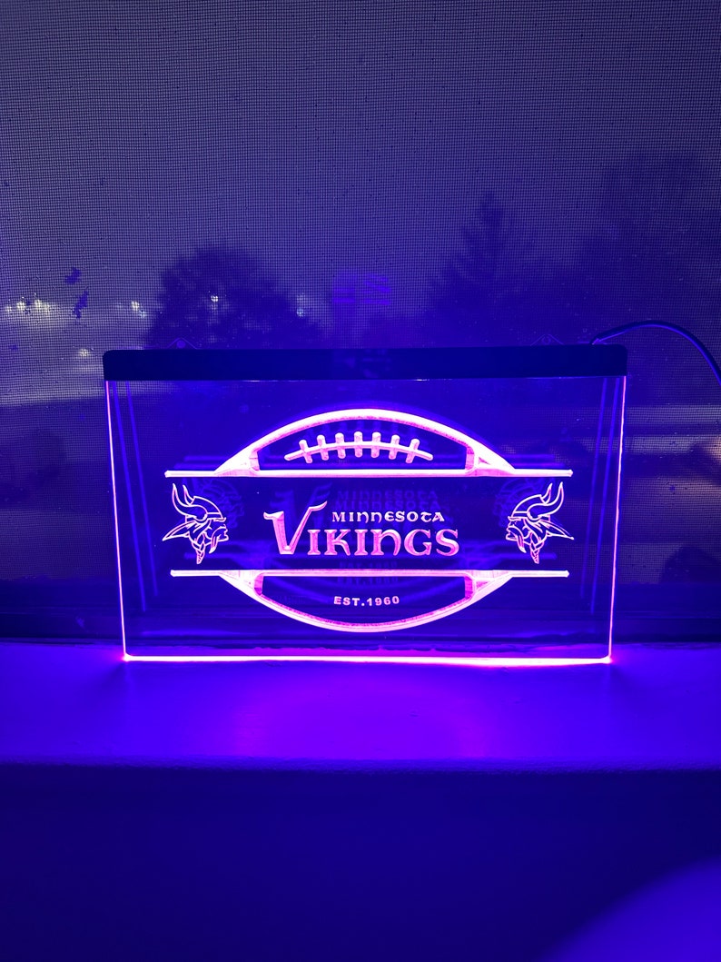 Minnesota Vikings LED Neon Sign Light 8x12 - Etsy