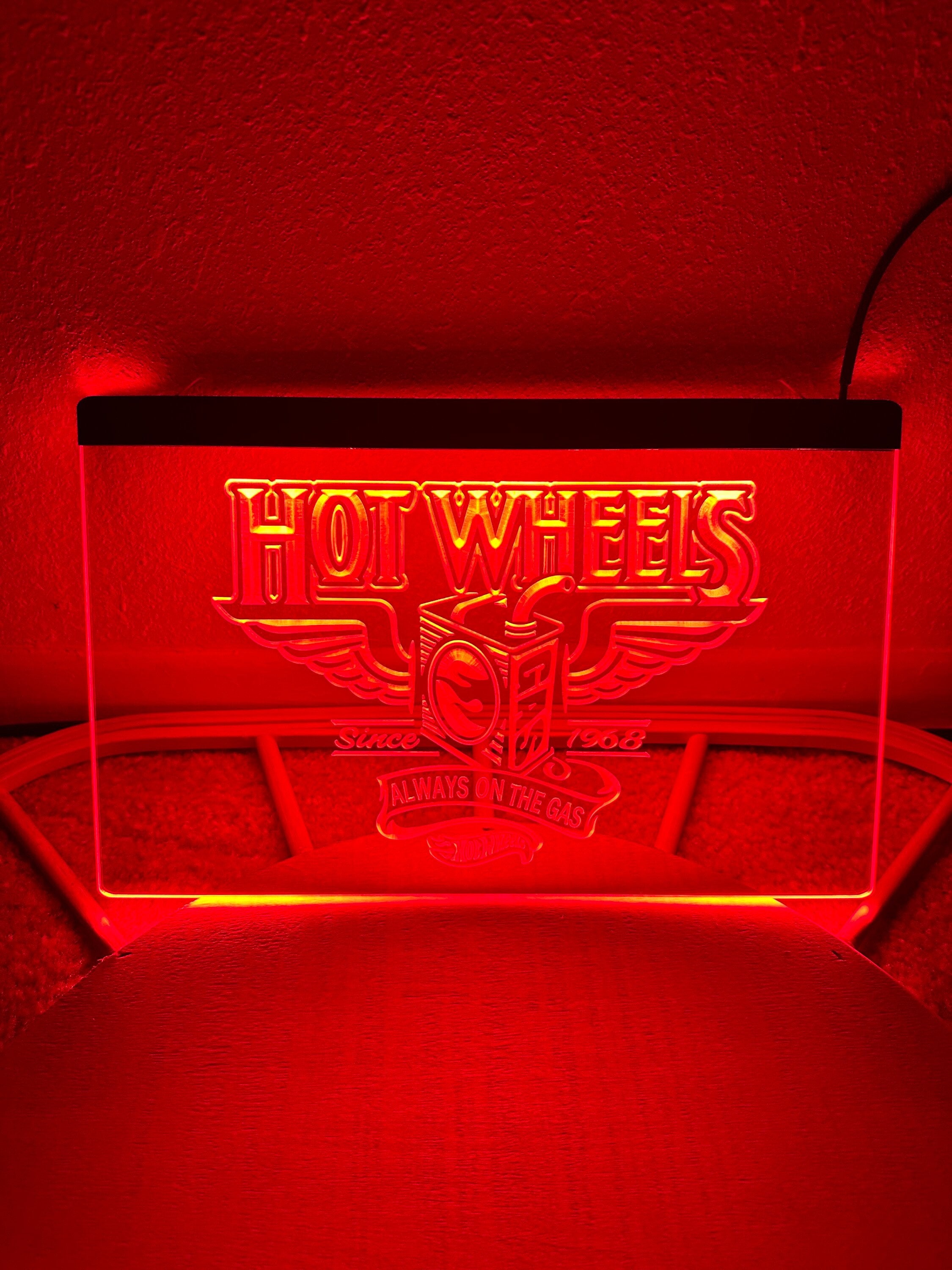 Hot Wheels LED Neon Sign Light 8x12 - Etsy