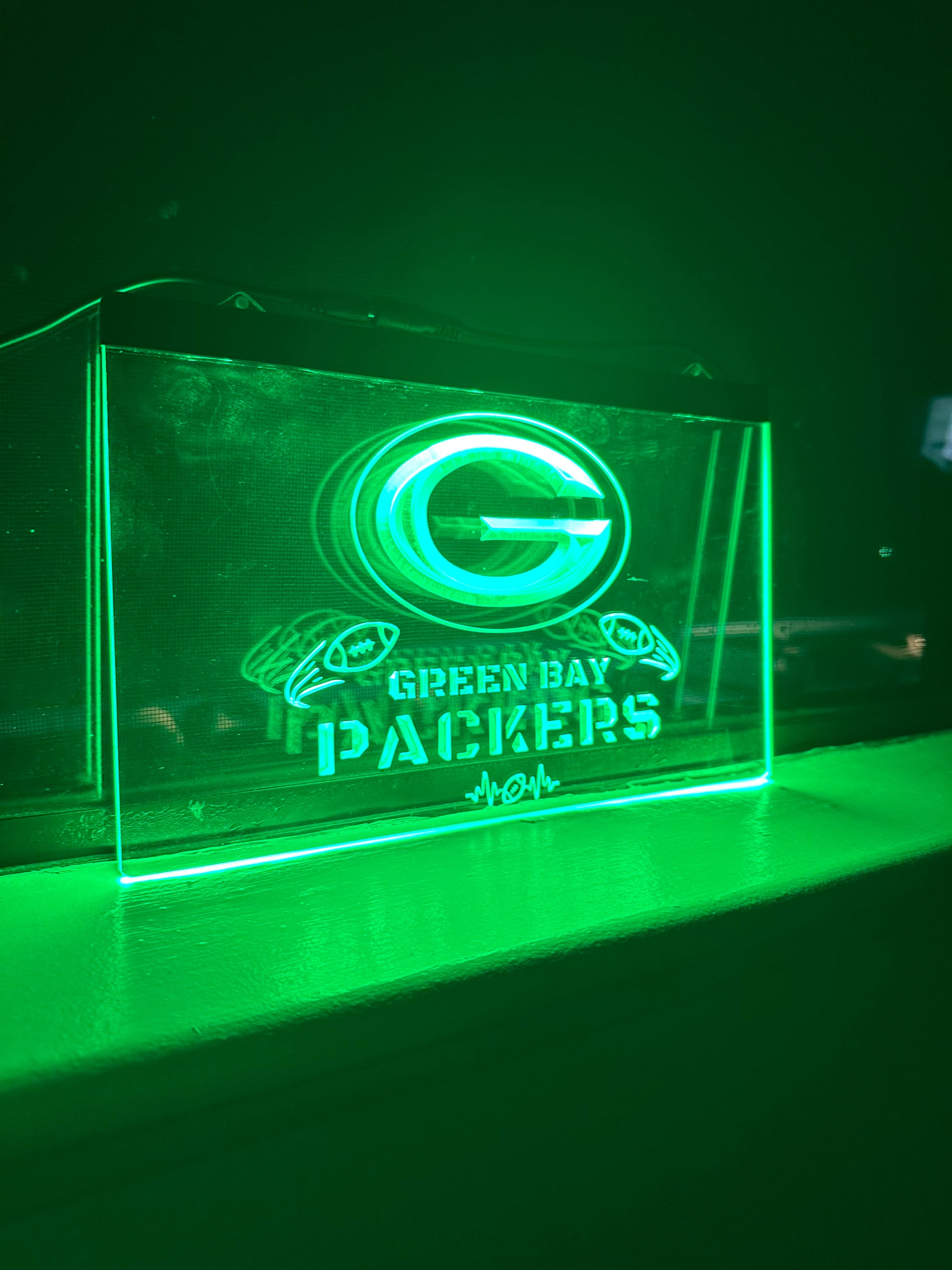 Green Bay Packers LED Neon Sign Light 8x12 - Etsy