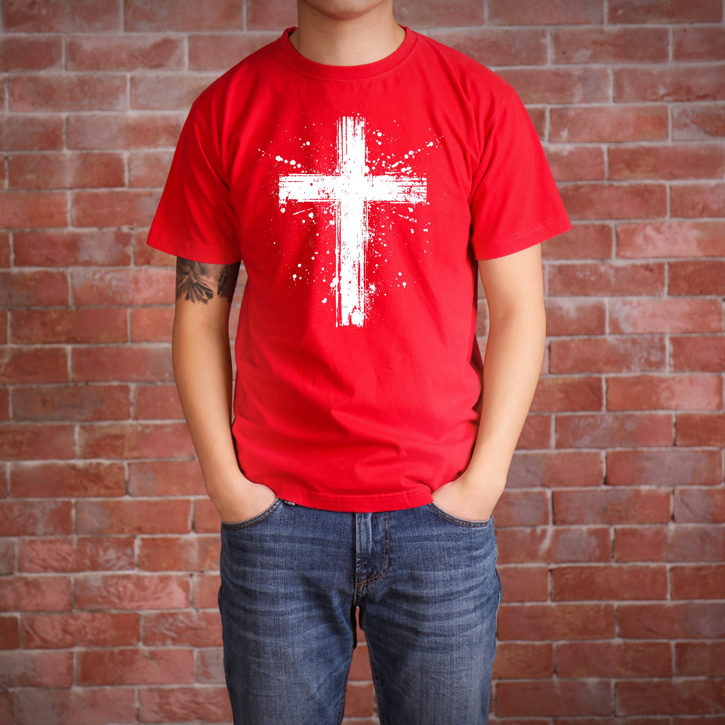 Christian Cross Tshirt, Christian Clothes, Christian Shirt Men, Trendy ...
