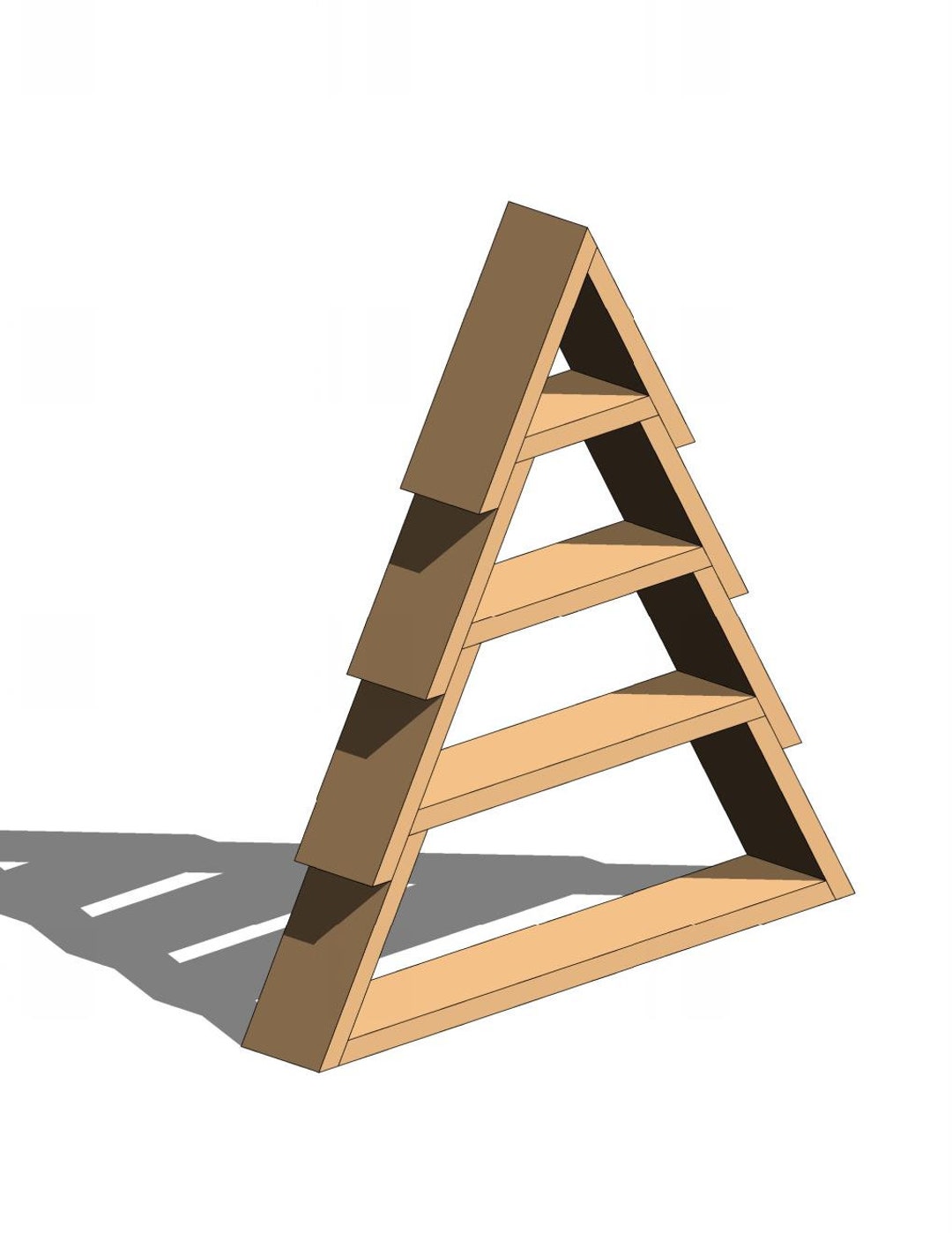 DIY Christmas Tree Shelf Step by Step Building Plans - Etsy