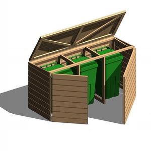 Step by Step DIY Garbage Bin Enclosure - Etsy