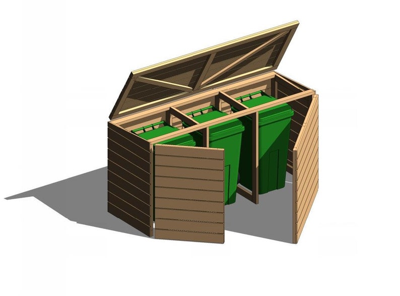 Step by Step DIY Garbage Bin Enclosure - Etsy