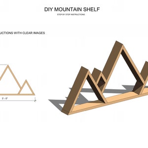 4 Peak Mountain Shelf Step by Step DIY Building Plans - Etsy