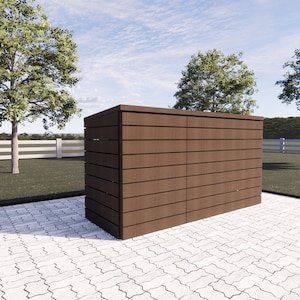 Step by Step DIY Garbage Bin Enclosure - Etsy