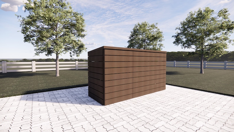 Step by Step DIY Garbage Bin Enclosure - Etsy