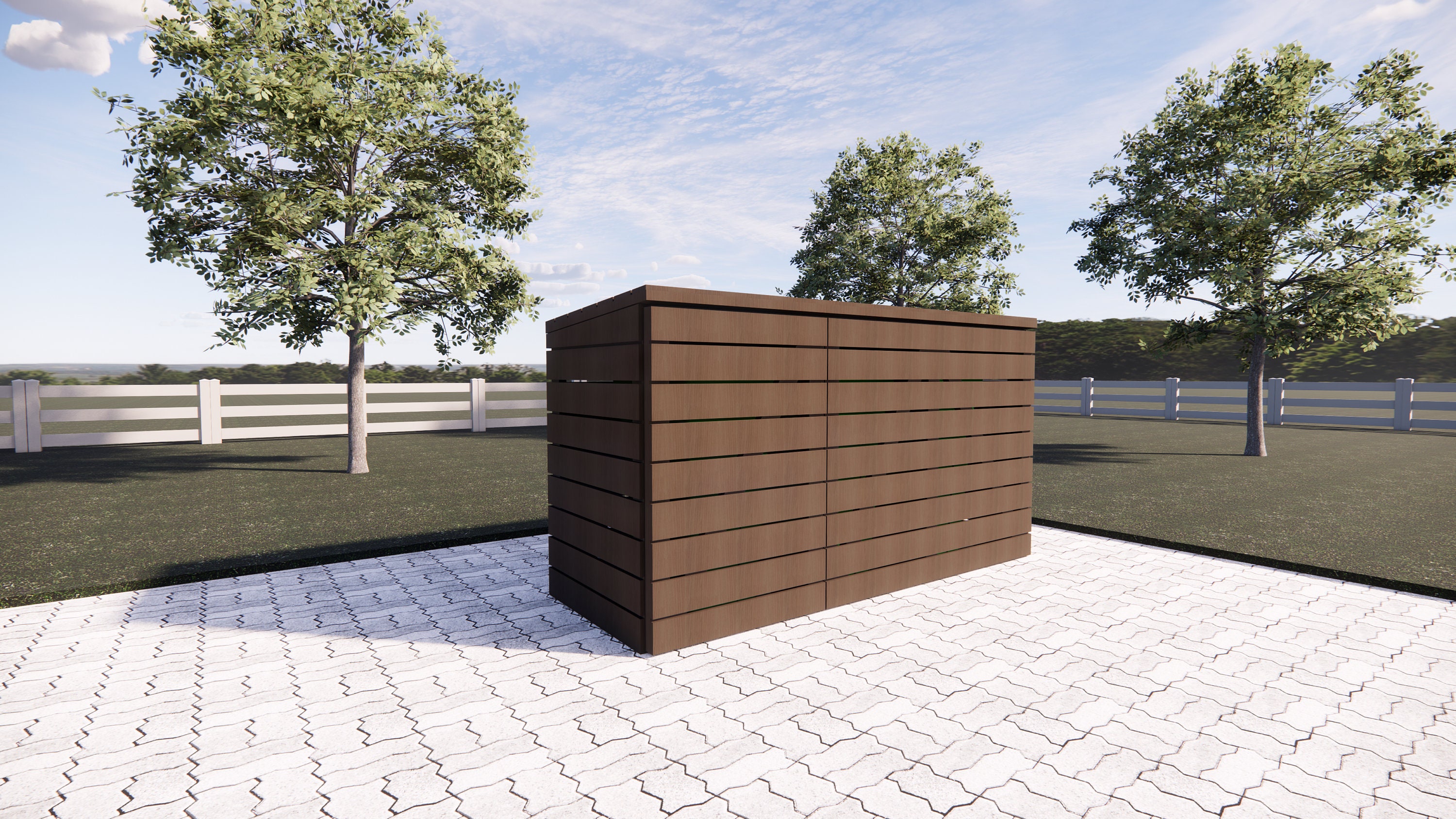 Step by Step DIY Garbage Bin Enclosure - Etsy